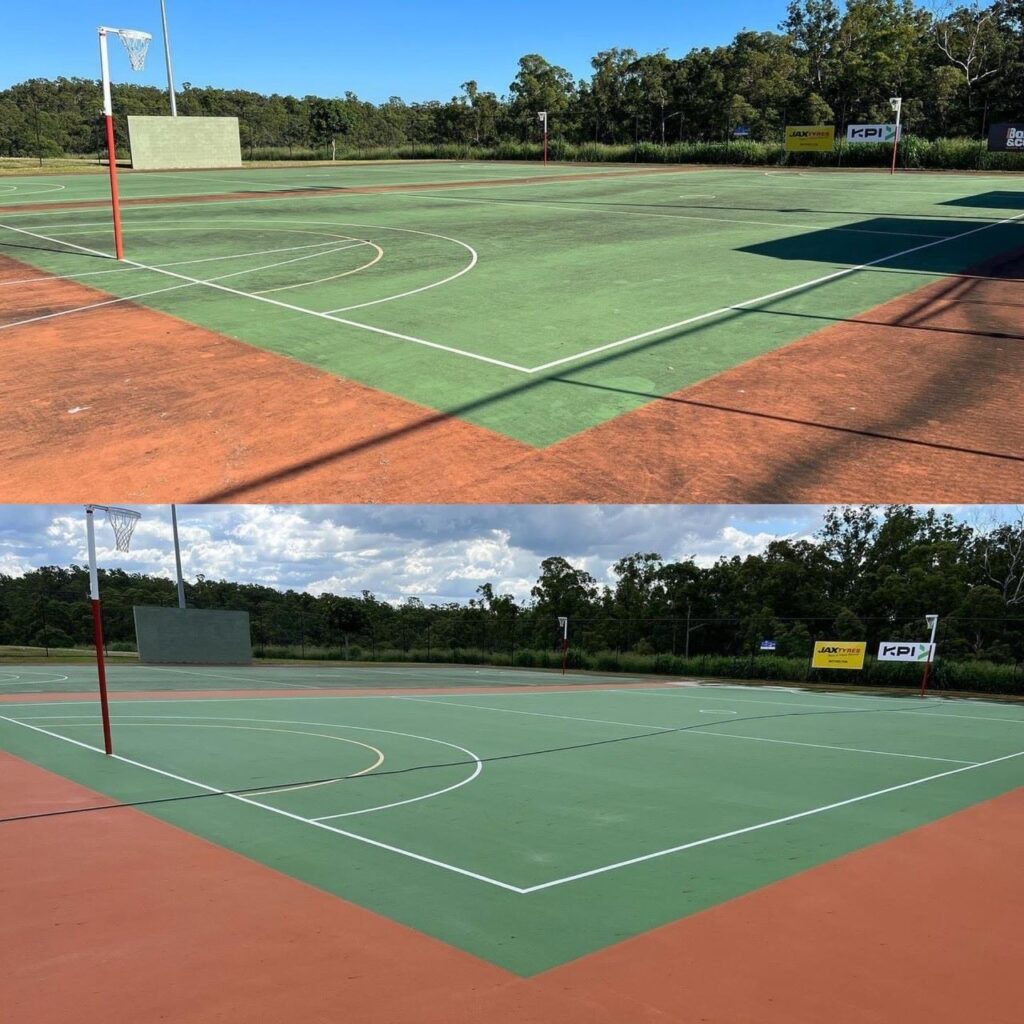 Netball Court Cleaning Brisbane | Sports Court Cleaning | MKL